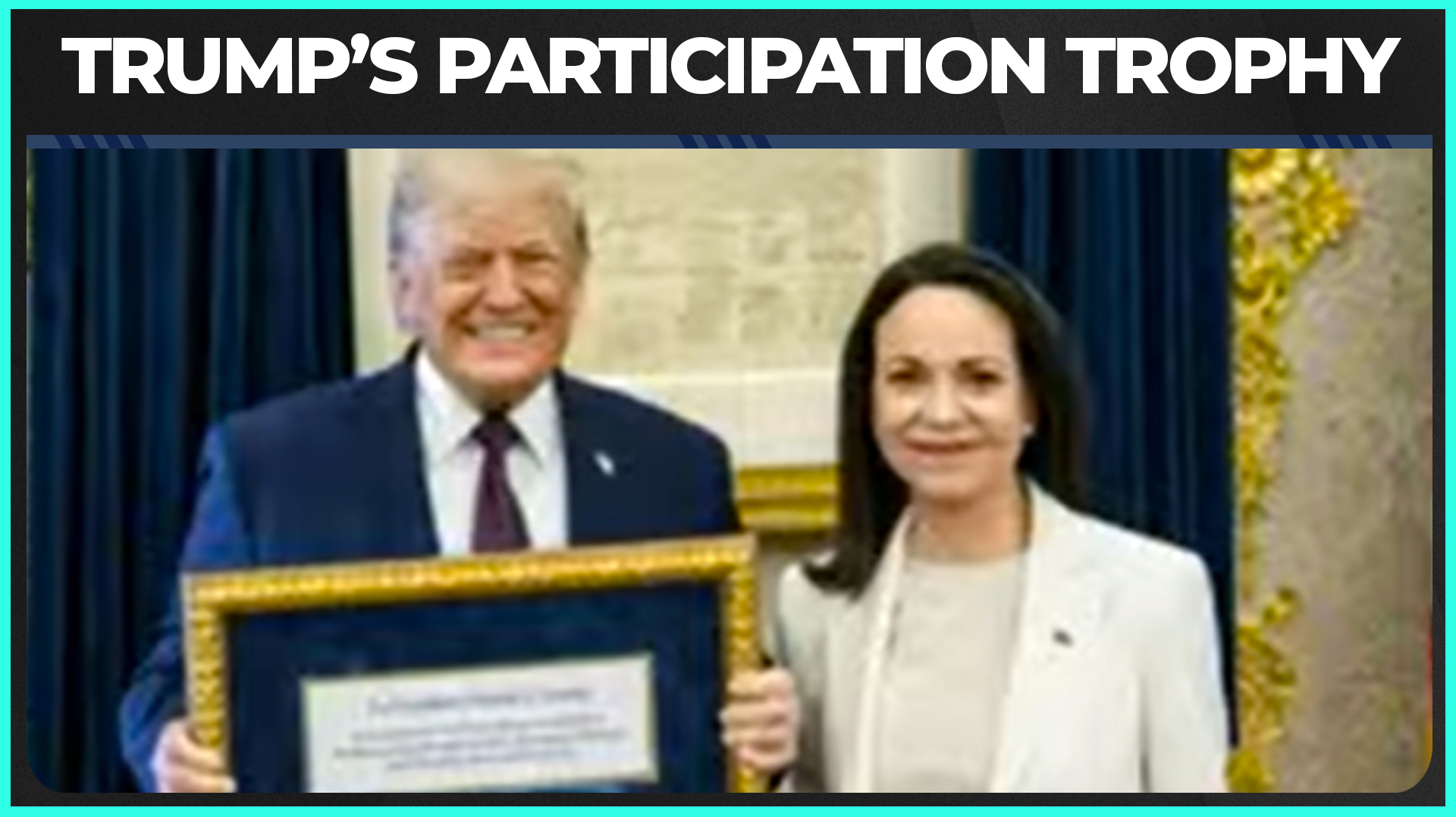 Venezuelan opposition leader Maria Corina Machado gifted her Nobel ...