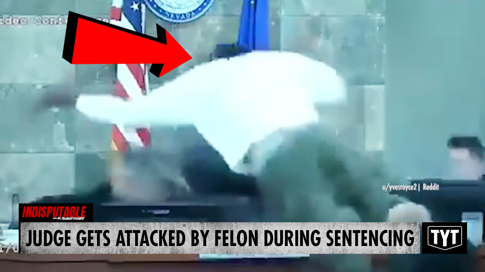 WATCH: Man Dives Over Desk, Attacks Judge During Sentencing - TYT.com