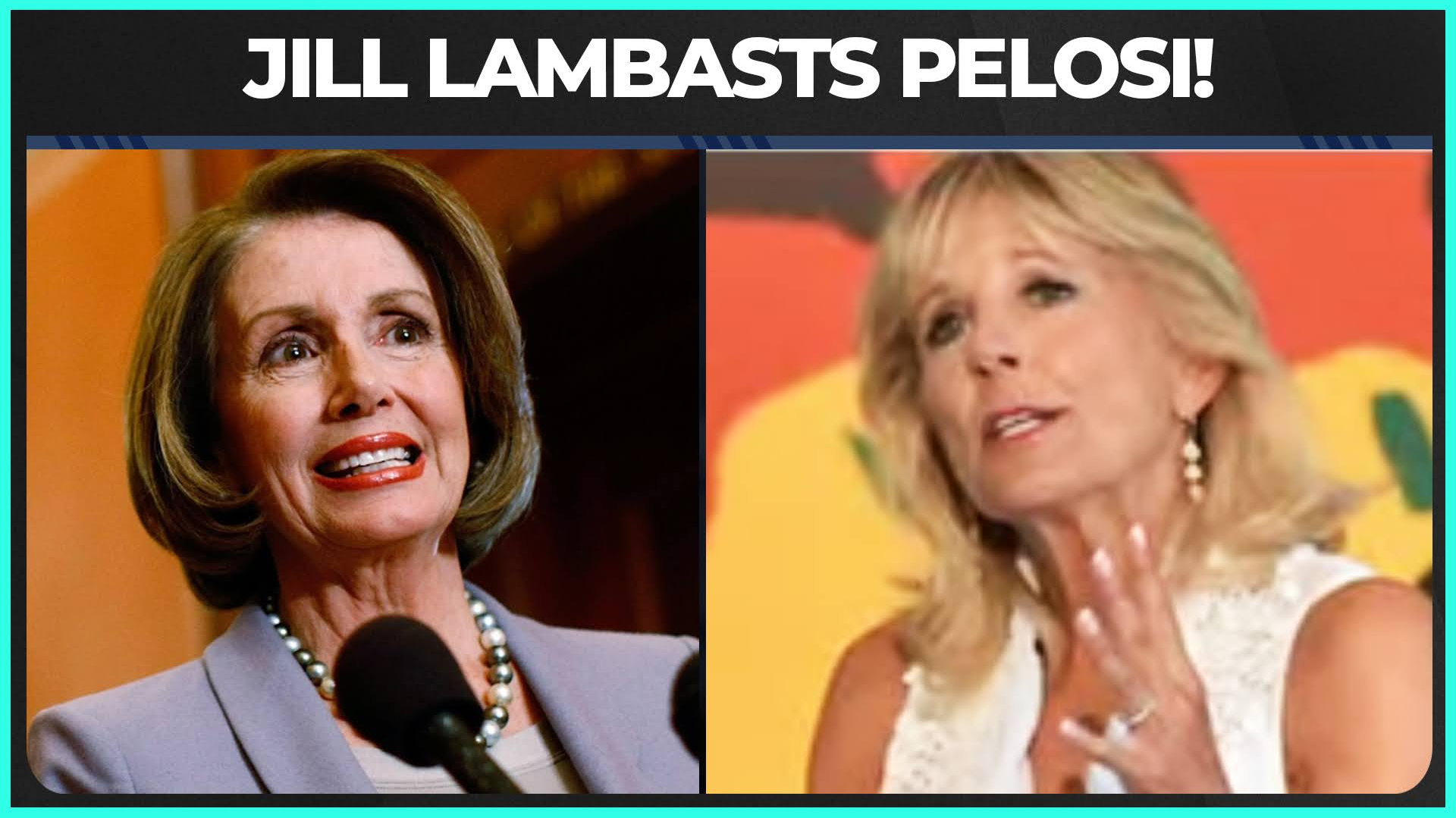 First lady Jill Biden said she was disappointed with Nancy Pelosi after ...