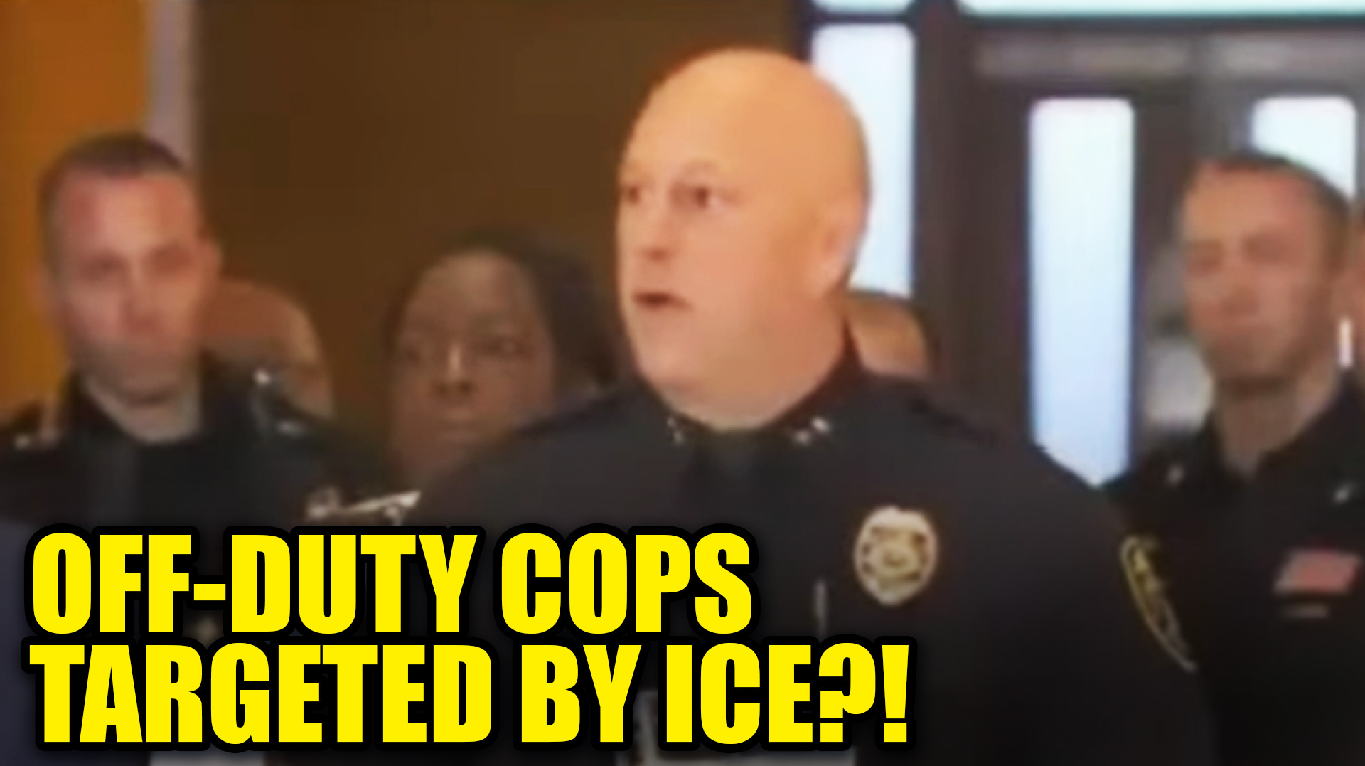 WATCH: Police Chief Sounds Alarm Over ICE Targeting Off-Duty Cops ...