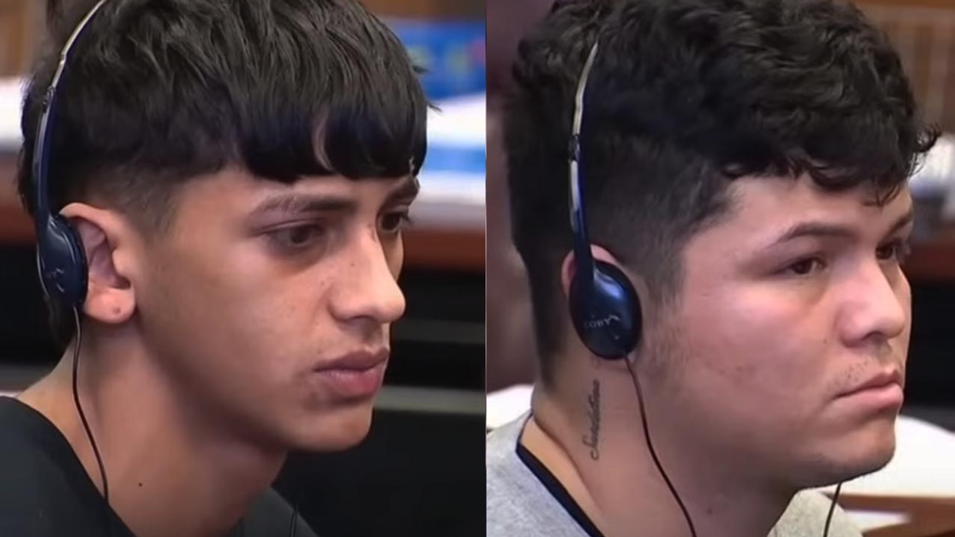 Wilson Juarez and Kelvin Servita-Arocha, migrants associated with the ...