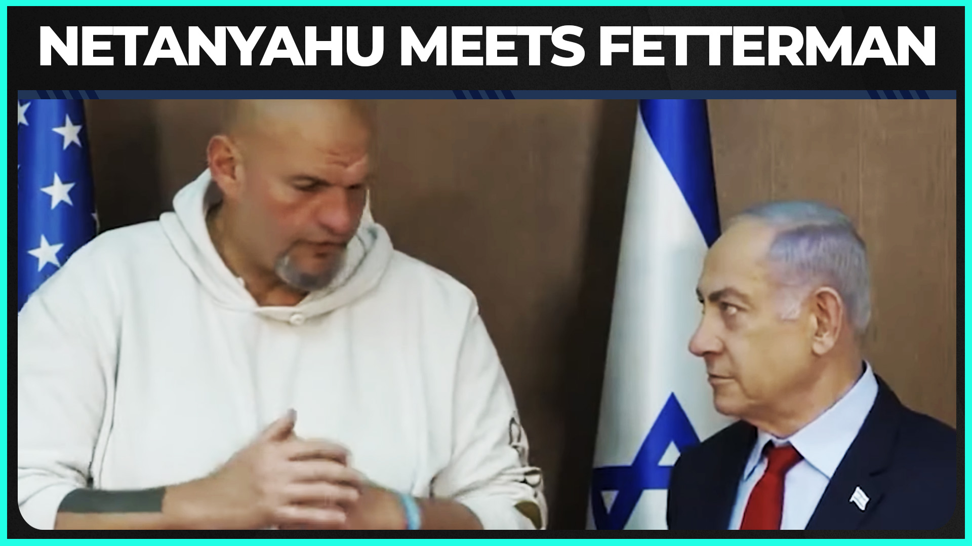 Israeli Prime Minister Benjamin Netanyahu meet Senator John Fetterman ...