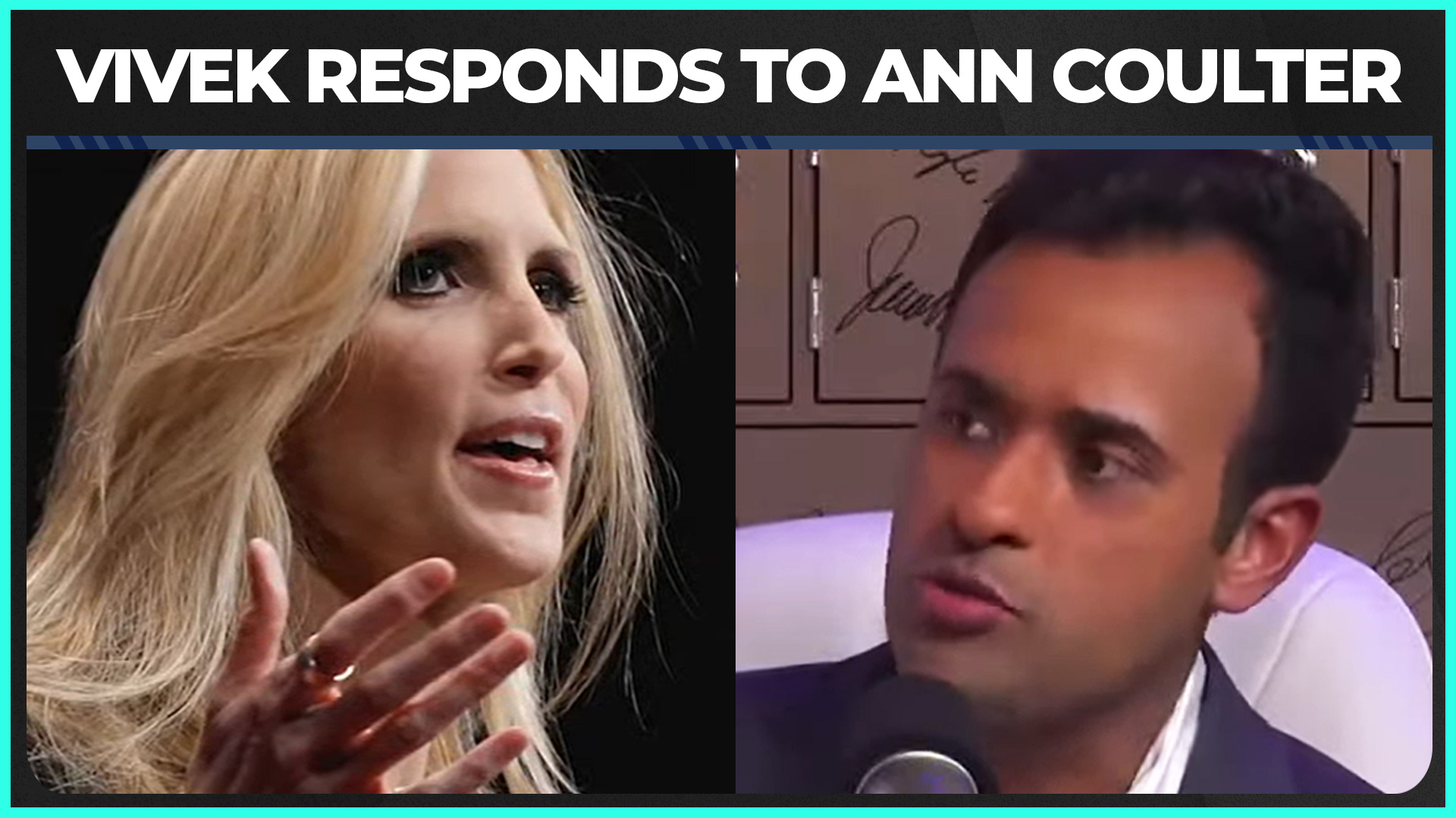 Vivek Ramaswamy said on The Patrick Bet-David Podcast that Ann Coulter ...