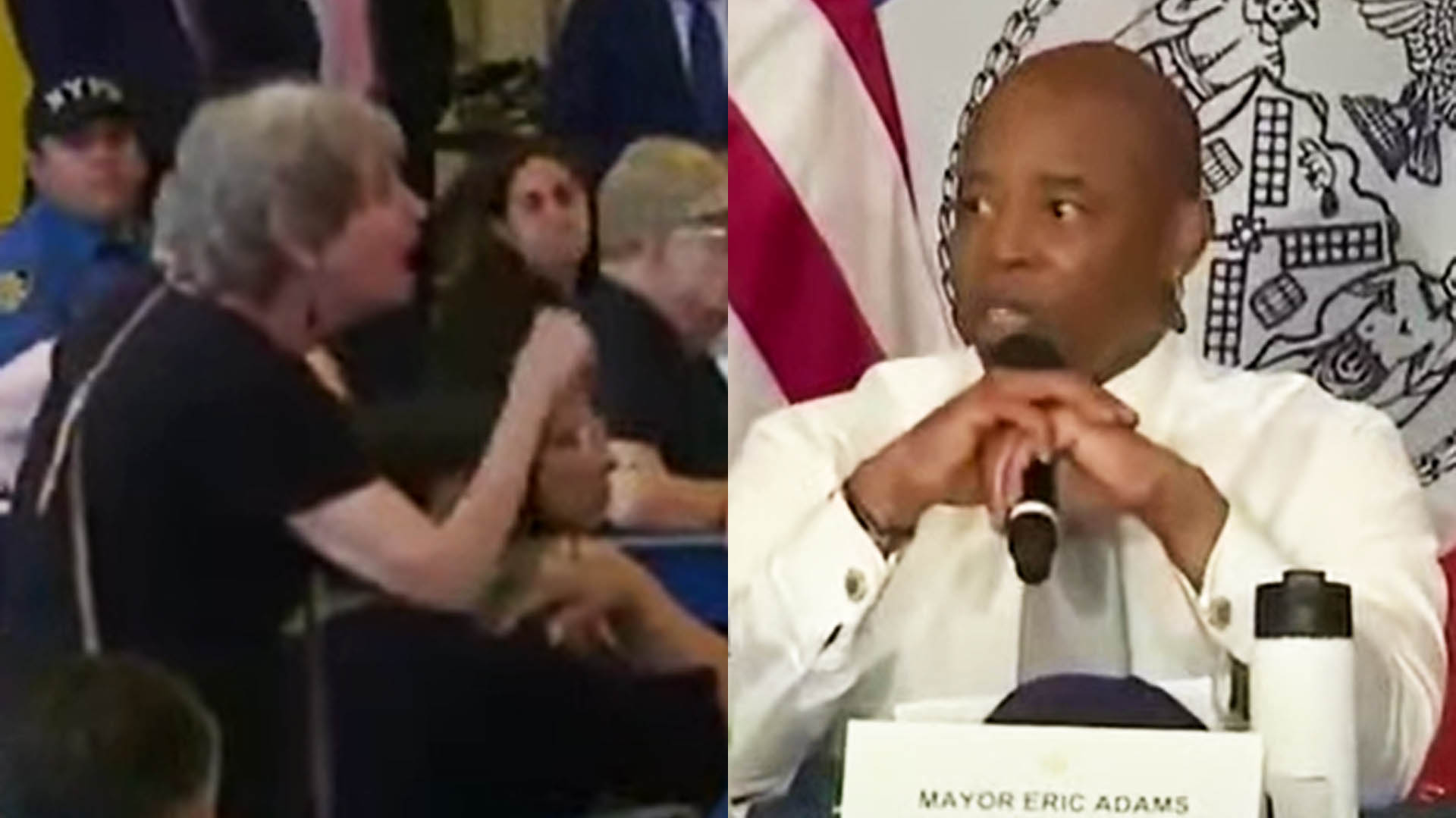 New York City Mayor Eric Adams accosted a woman for pointing her finger ...