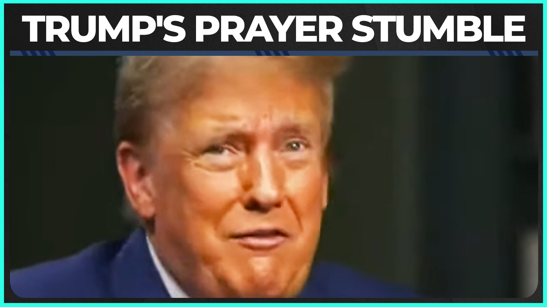 Former President Donald Trump skirted a question about his prayer life ...