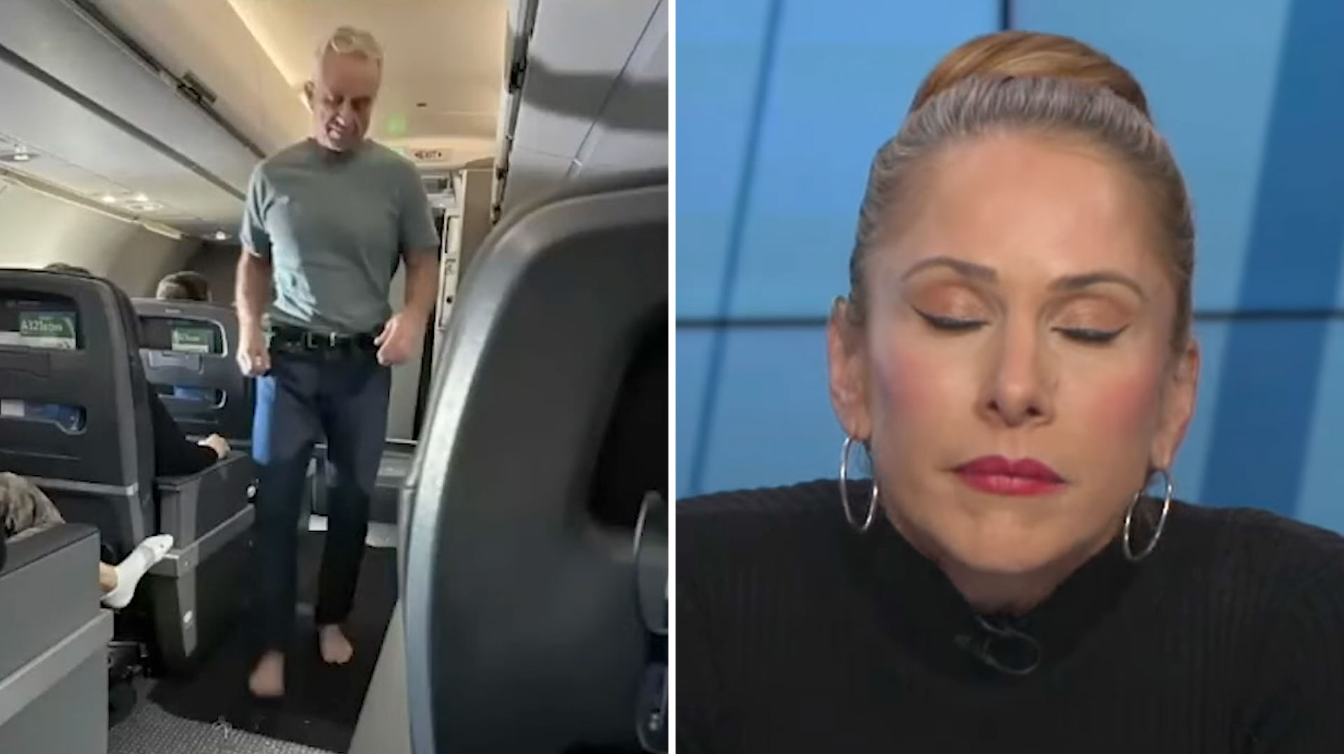 Robert F. Kennedy Jr. was recently seen walking barefoot to an Airplane ...