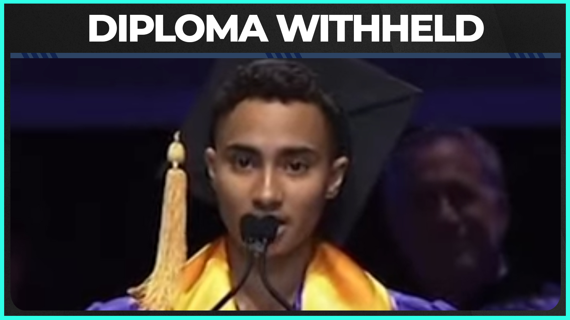 New York University Logan Rozos called out the "atrocities" happening ...