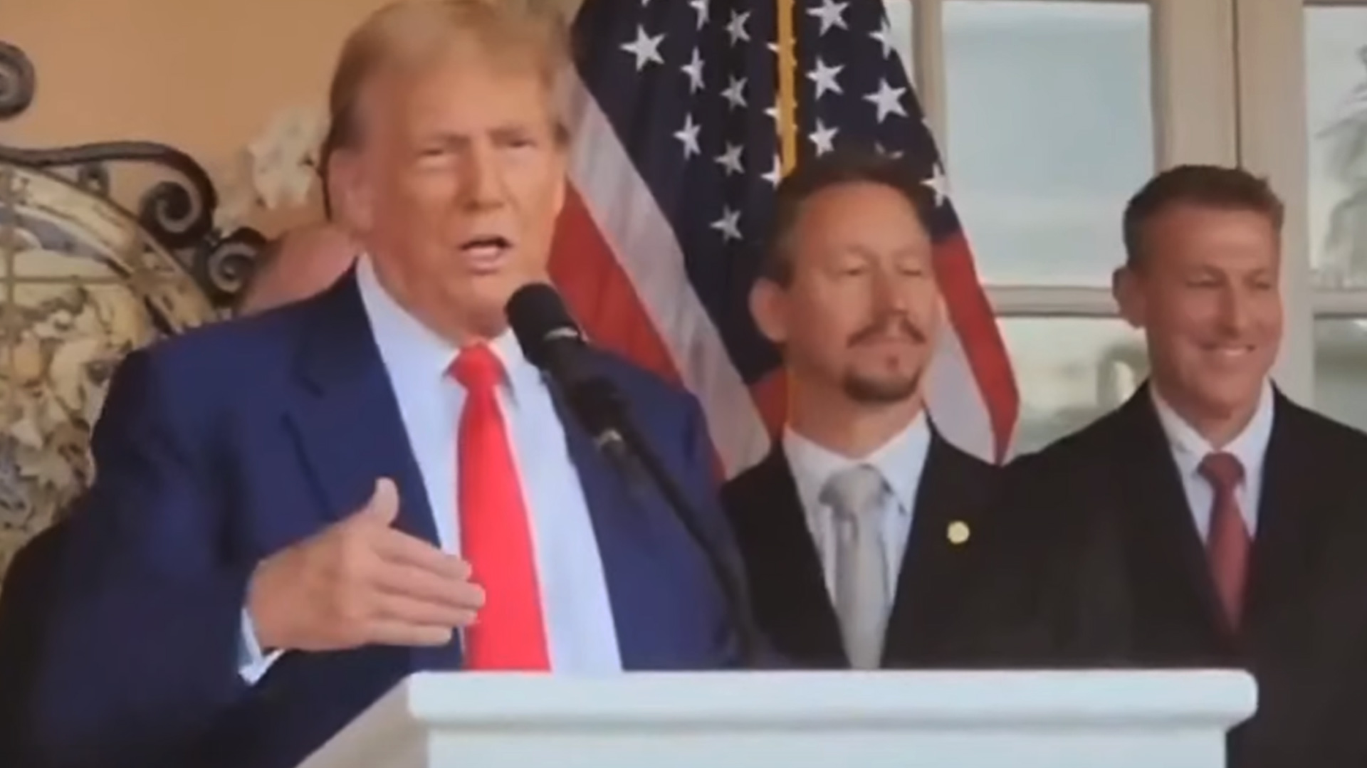 A leaked video from a Trump fundraiser showed the former President ...