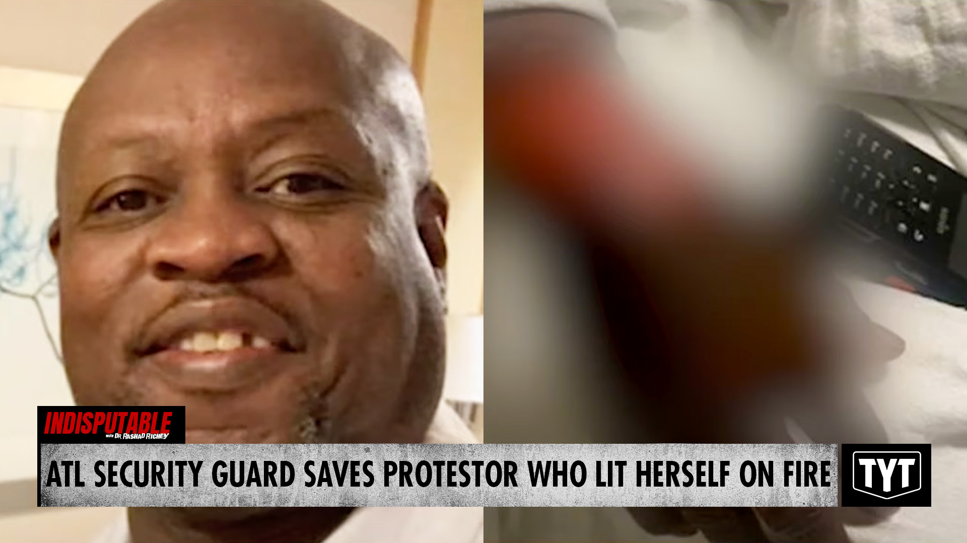 Security Guard Risks Life To Save Protestor Who Lit Herself On Fire ...