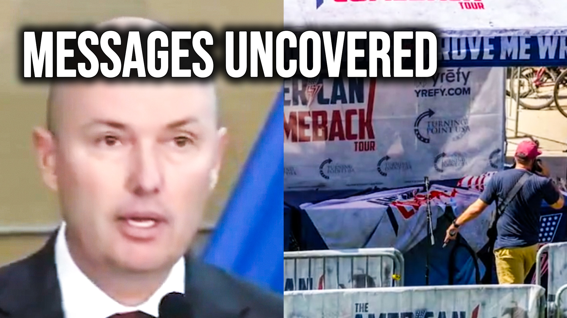 Utah Gov. Spencer Cox reveals the unfired bullet casings found with the ...