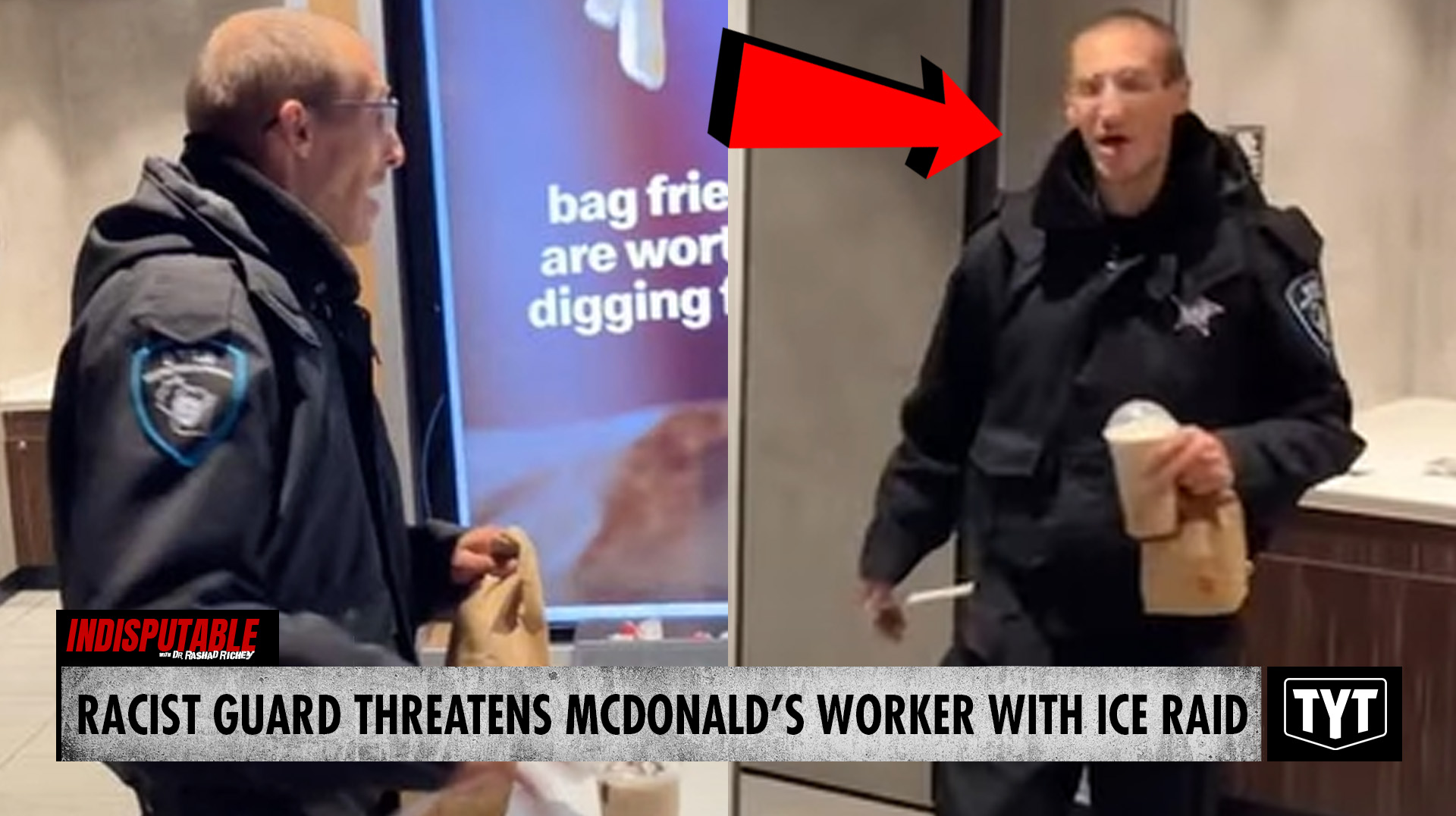 WATCH: Racist Security Guard Threatens McDonald's Staff With ICE Raid ...
