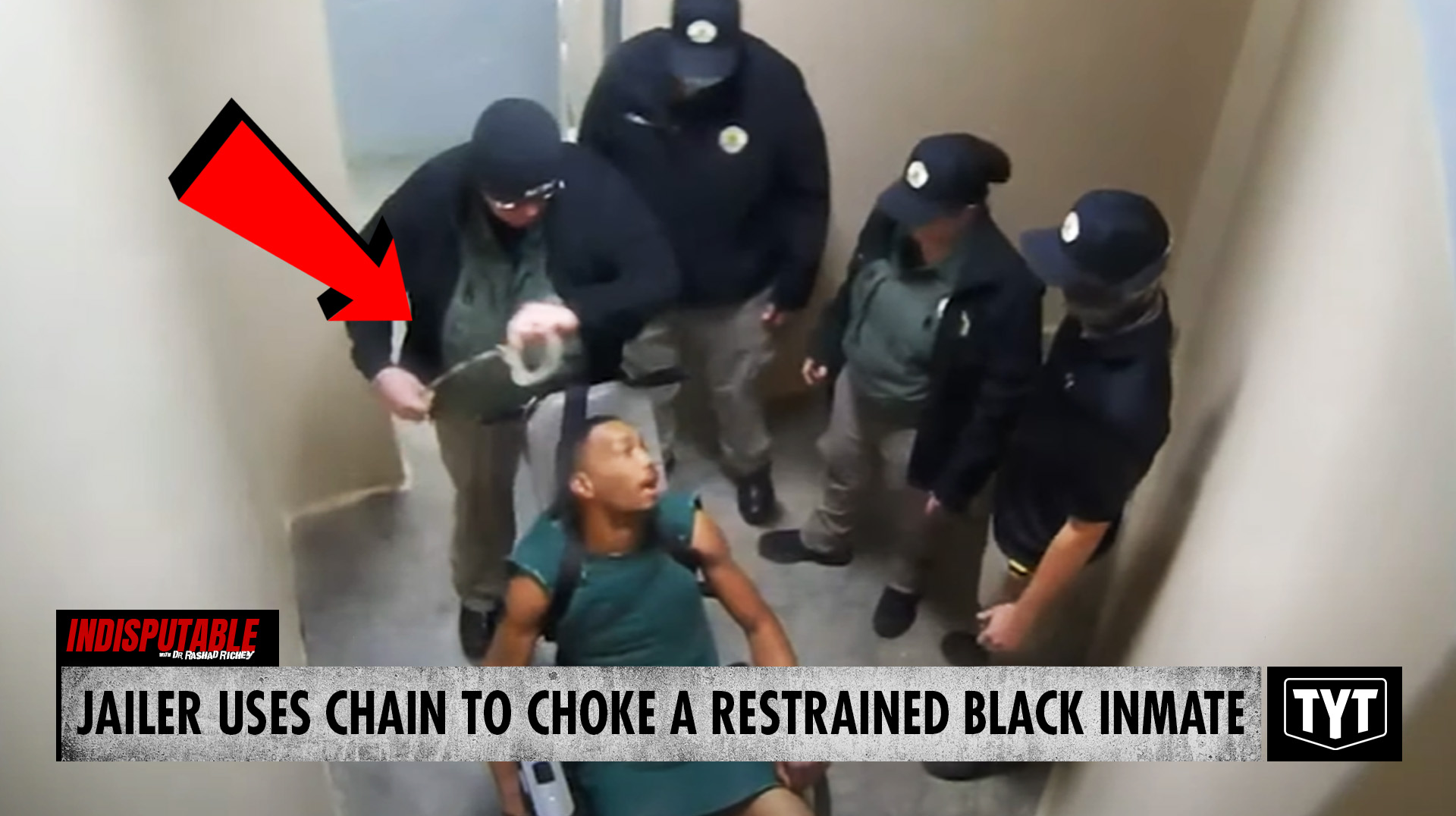 Jailer Uses Chain To CHOKE Black Inmate Strapped To Chair - TYT.com